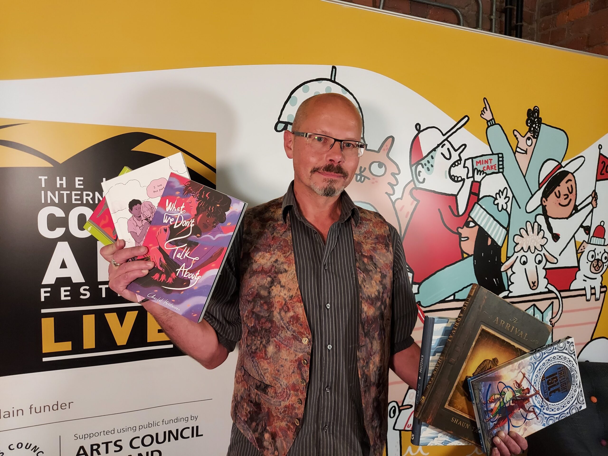 Stephen Holland the Comics Laureate at Altrincham Library - Manchester ...