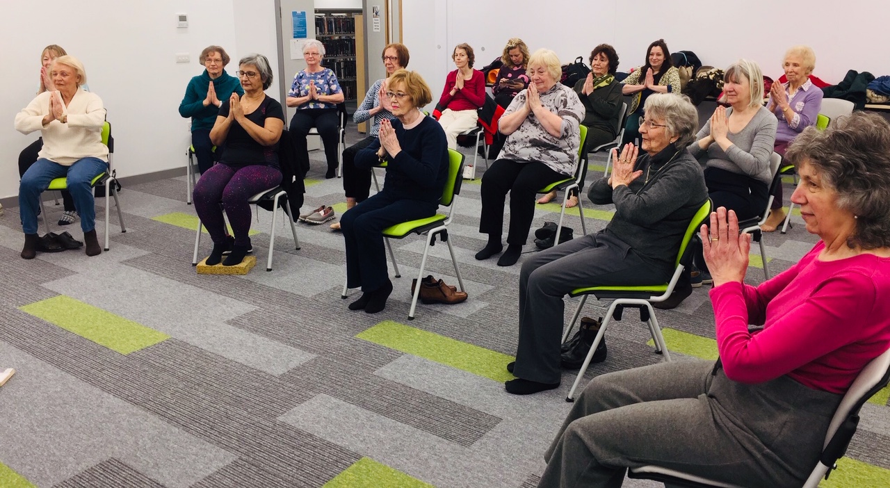 Chair Yoga with Trafford Libraries - Manchester City of Literature