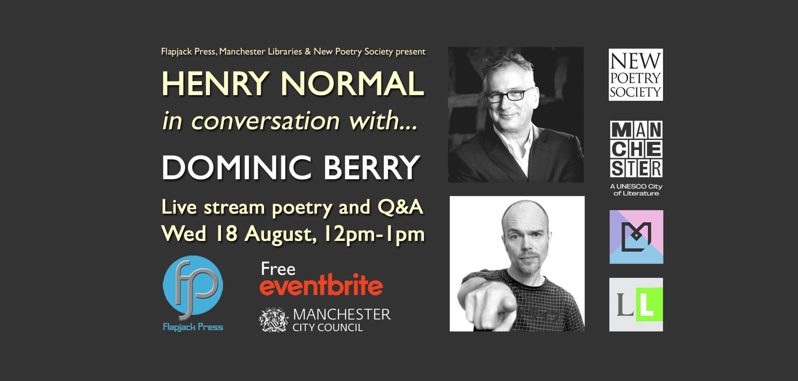 Henry Normal in conversation with Dominic Berry - Manchester City of ...