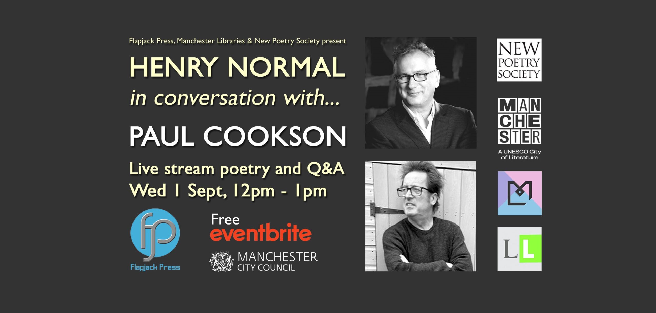 Henry Normal in conversation with Paul Cookson - Manchester City of ...