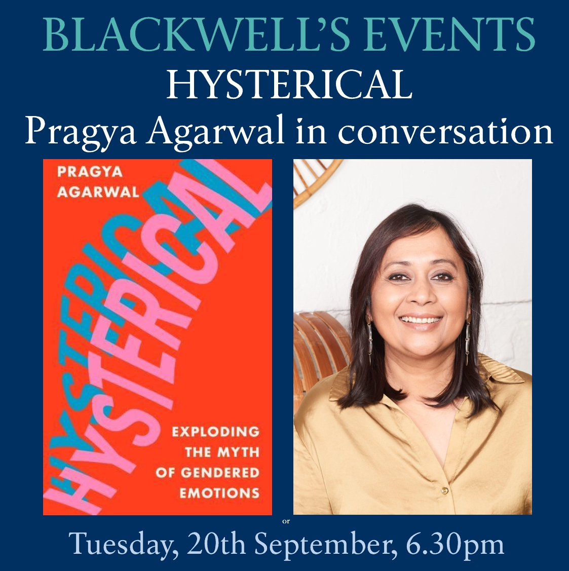 HYSTERICAL - Pragya Agarwal in conversation with Hannah Knowles - Manchester City of Literature