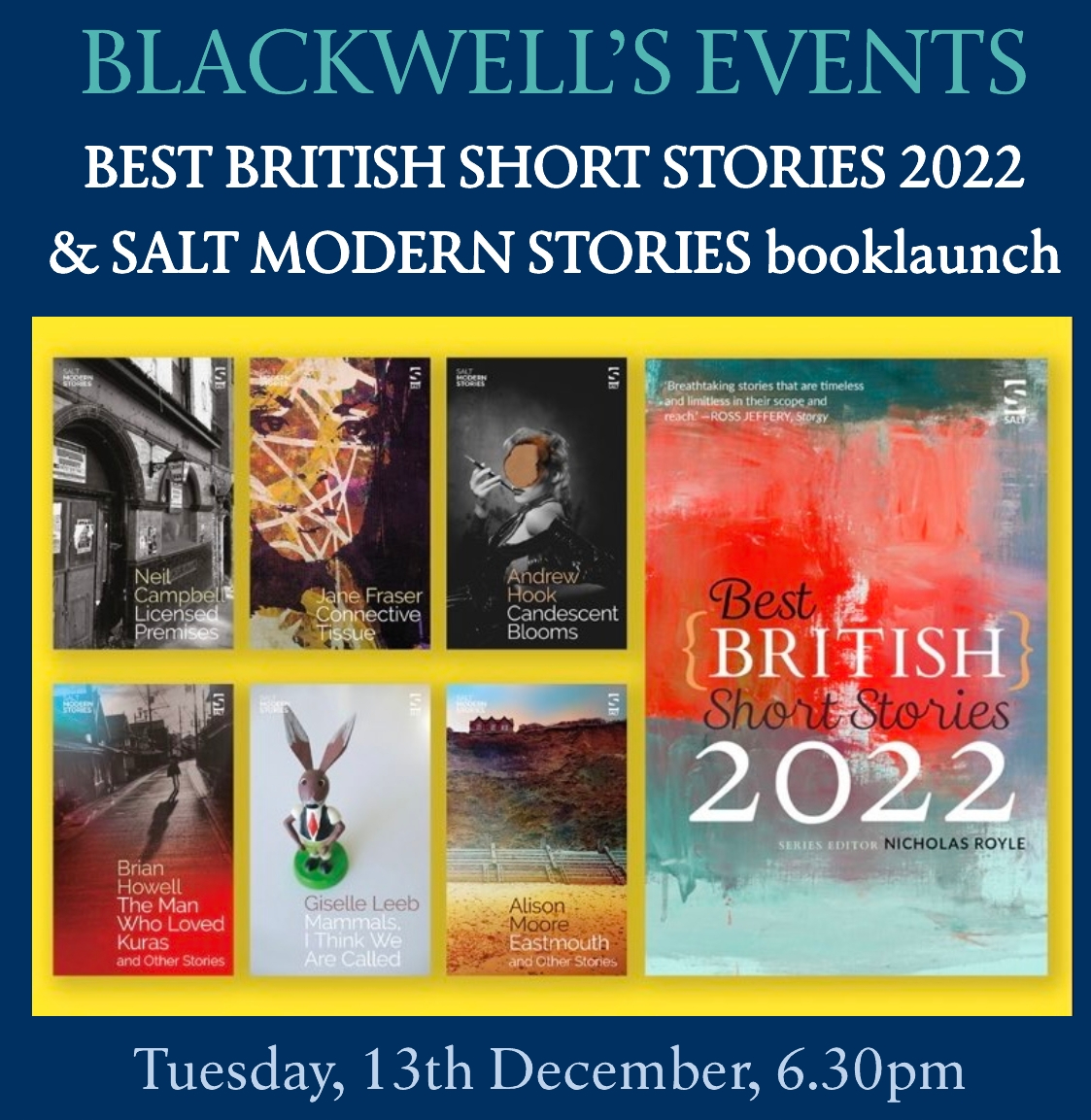 Best British Short Stories 2022 and Salt Modern Stories Series book launch - Manchester City of ...