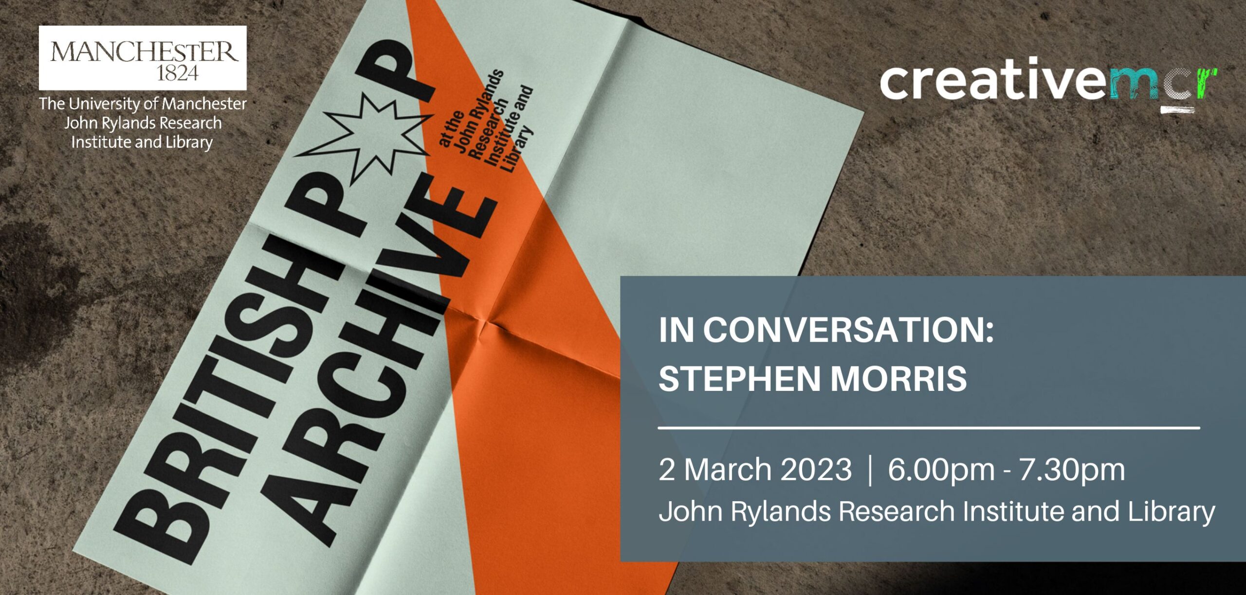 In Conversation: Stephen Morris - Manchester City of Literature