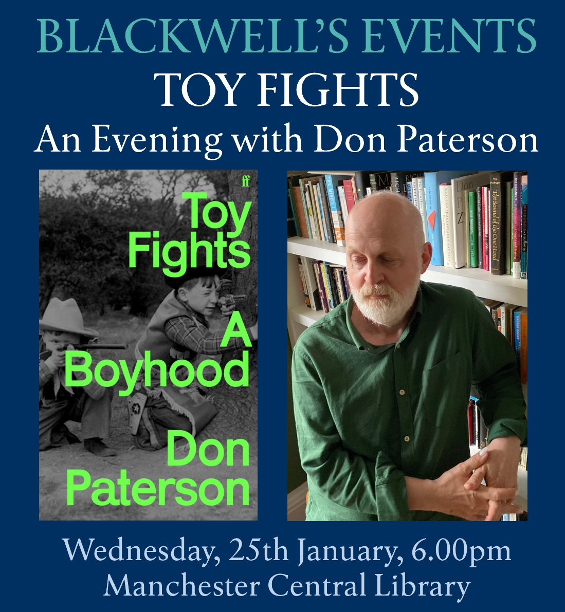 TOY FIGHTS - An Evening with Don Paterson - Manchester City of Literature