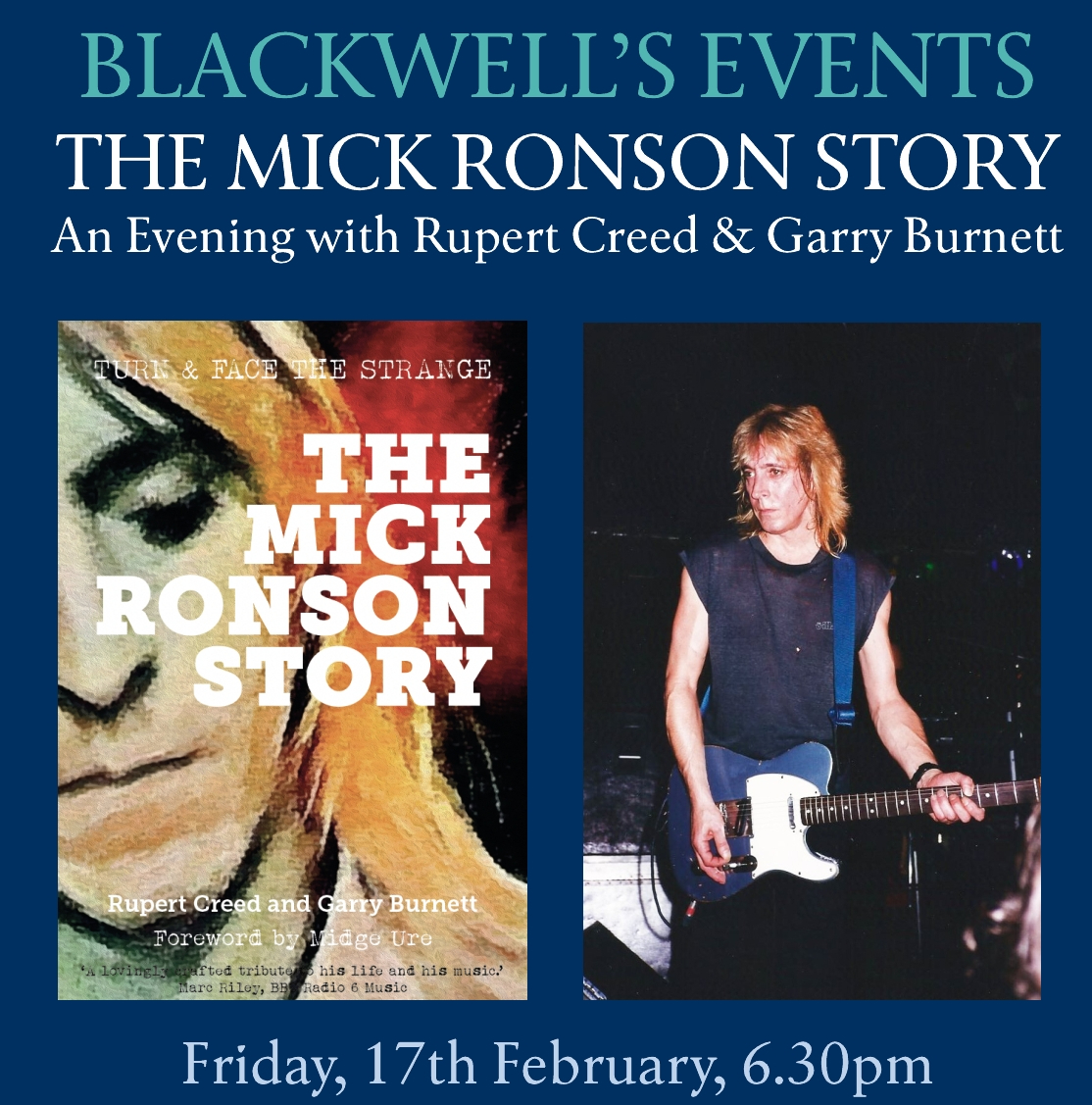 THE MICK RONSON STORY: An Evening with Rupert Creed and Garry Burnett ...