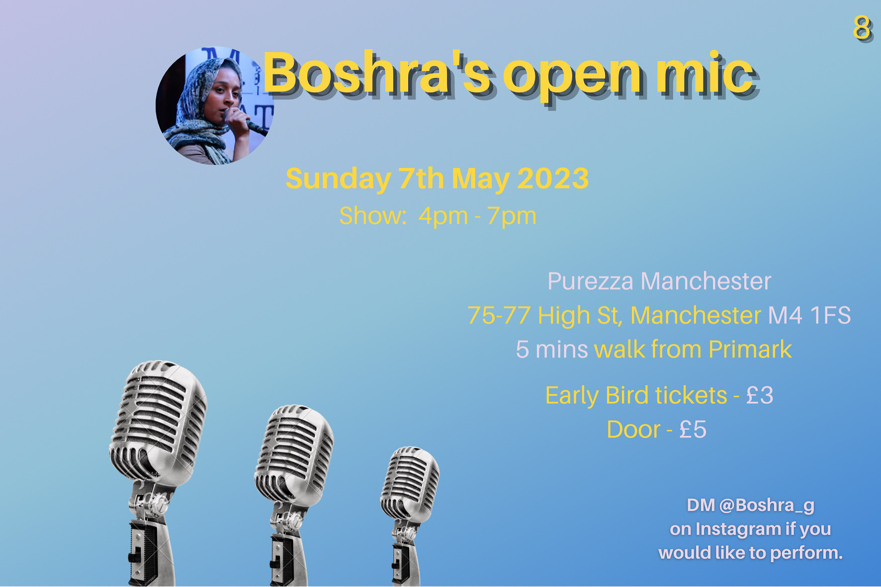 Boshra’s Open Mic - Manchester City of Literature