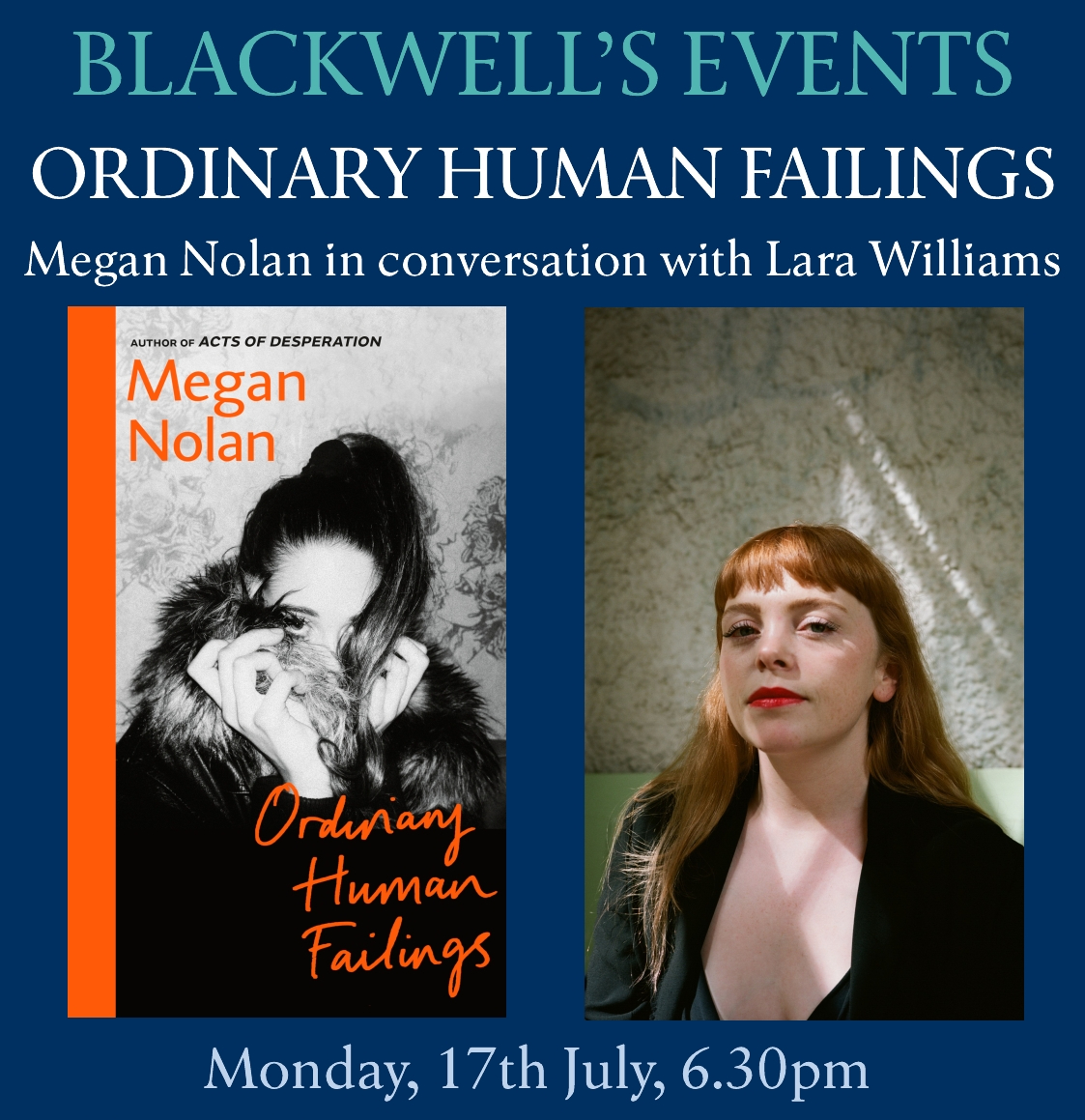 ORDINARY HUMAN FAILINGS - Megan Nolan in conversation with Lara ...