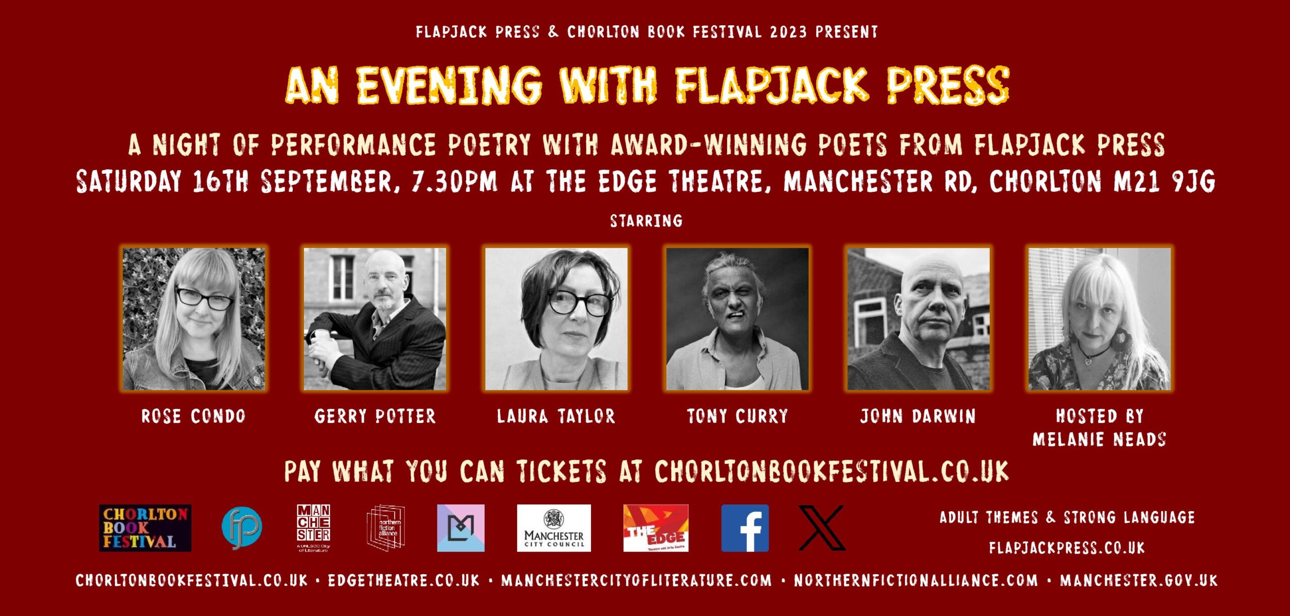 An Evening with Flapjack Press - Manchester City of Literature
