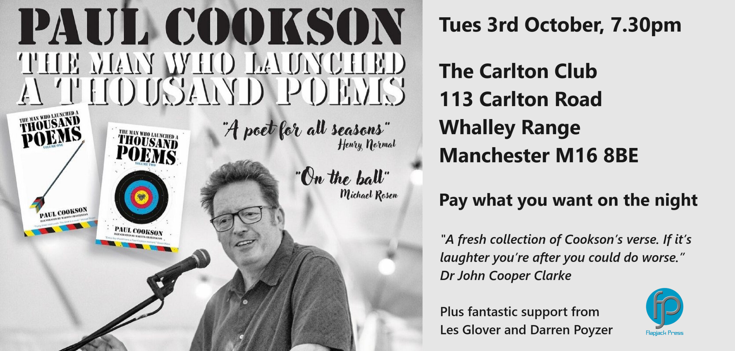 Paul Cookson: The Man Who Launched a Thousand Poems - Manchester City ...