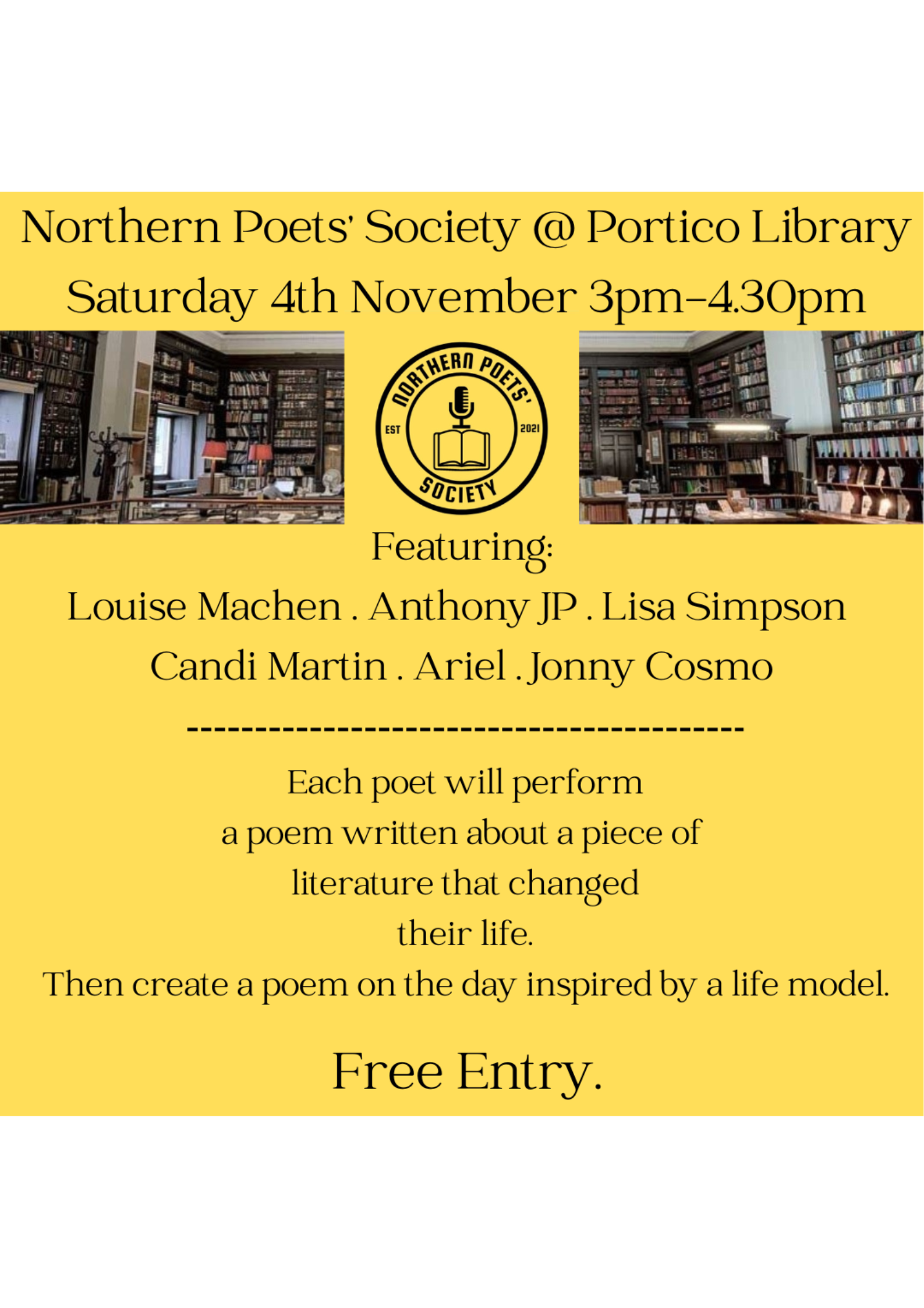 Northern Poets Society - Manchester City of Literature