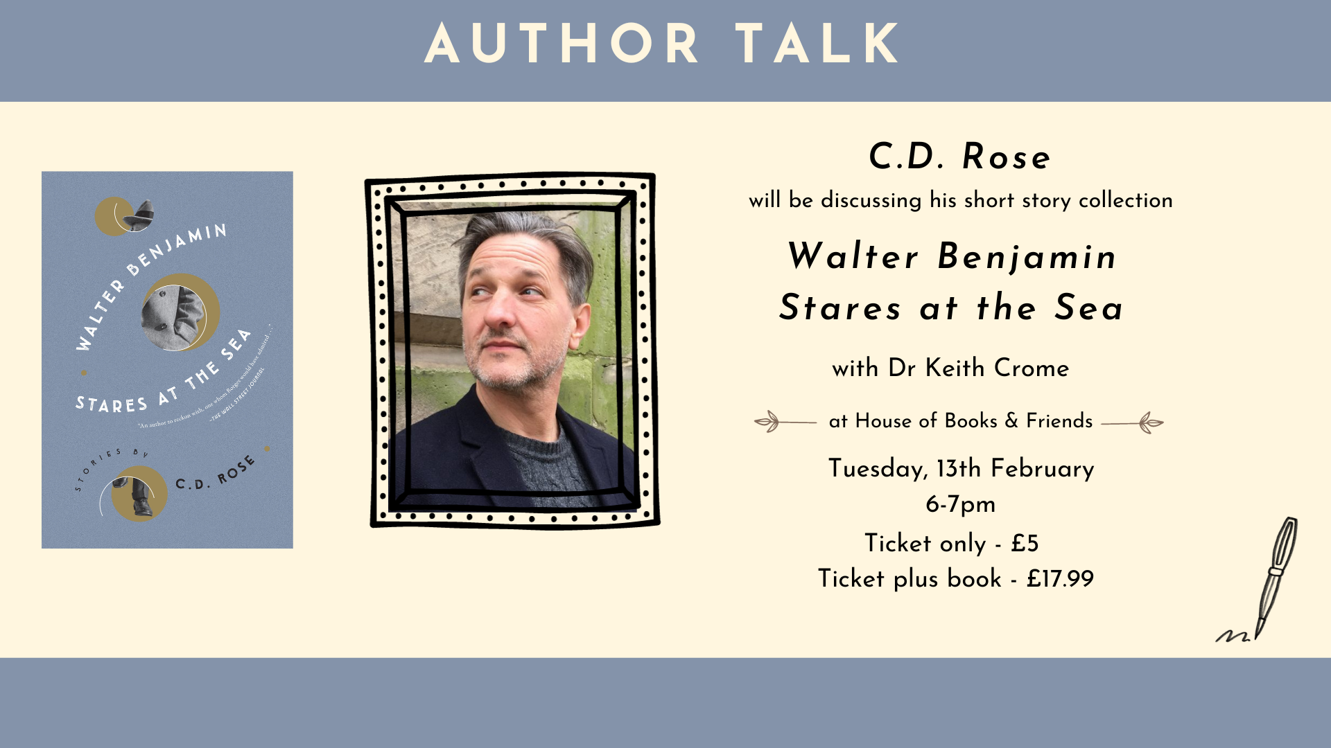 An Evening with C. D. Rose: Walter Benjamin Stares at the Sea ...