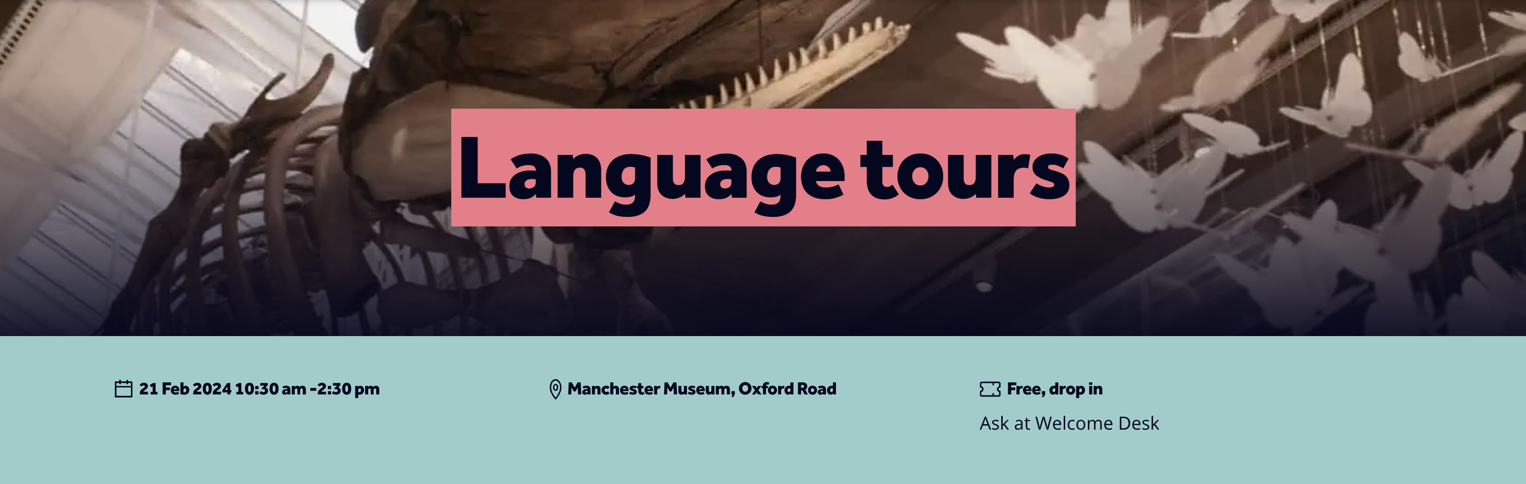 IMLD 2024: Language Tours at Manchester Museum - Manchester City of Literature