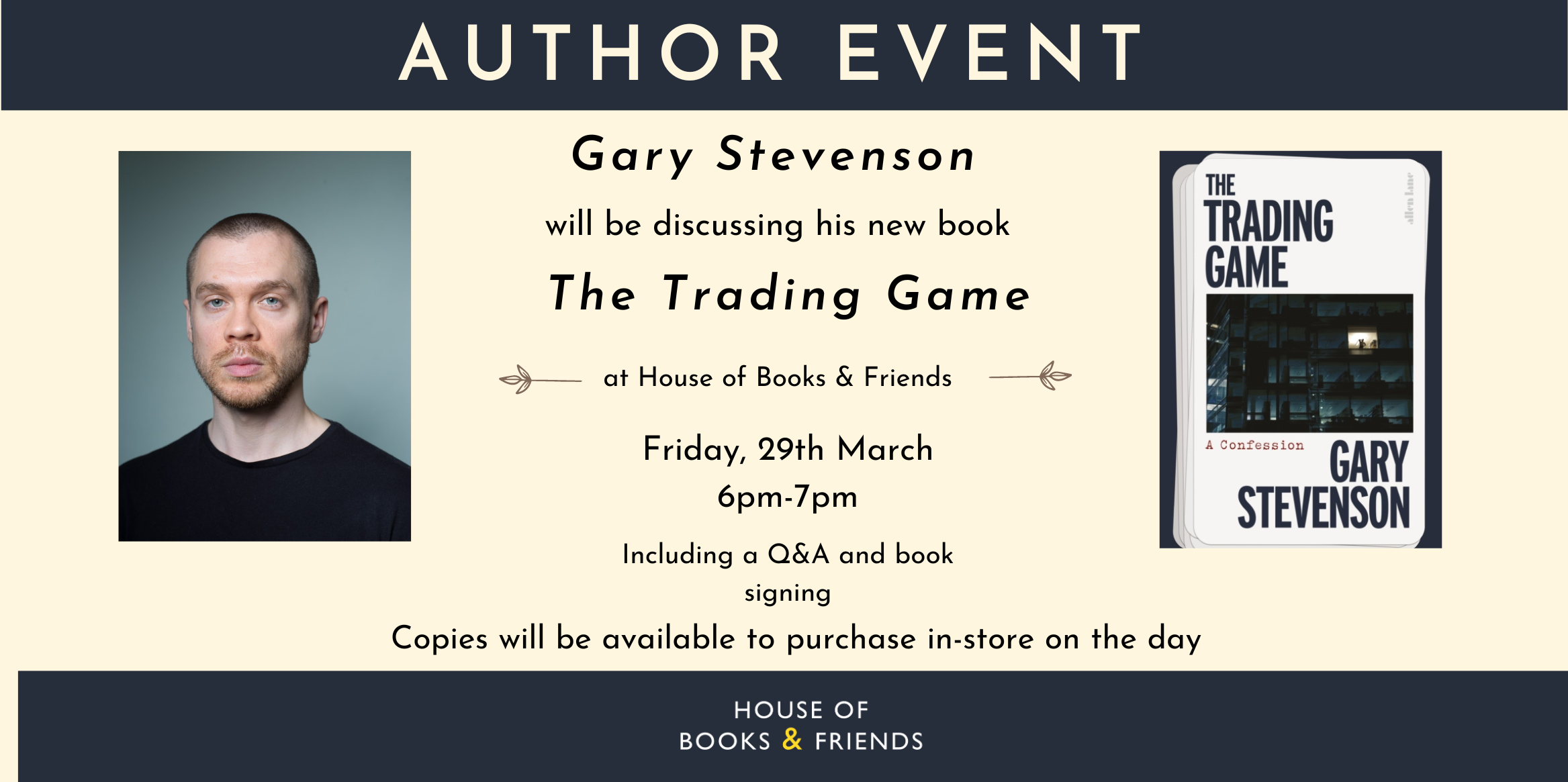 An Evening with Gary Stevenson: The Trading Game - Manchester City of ...