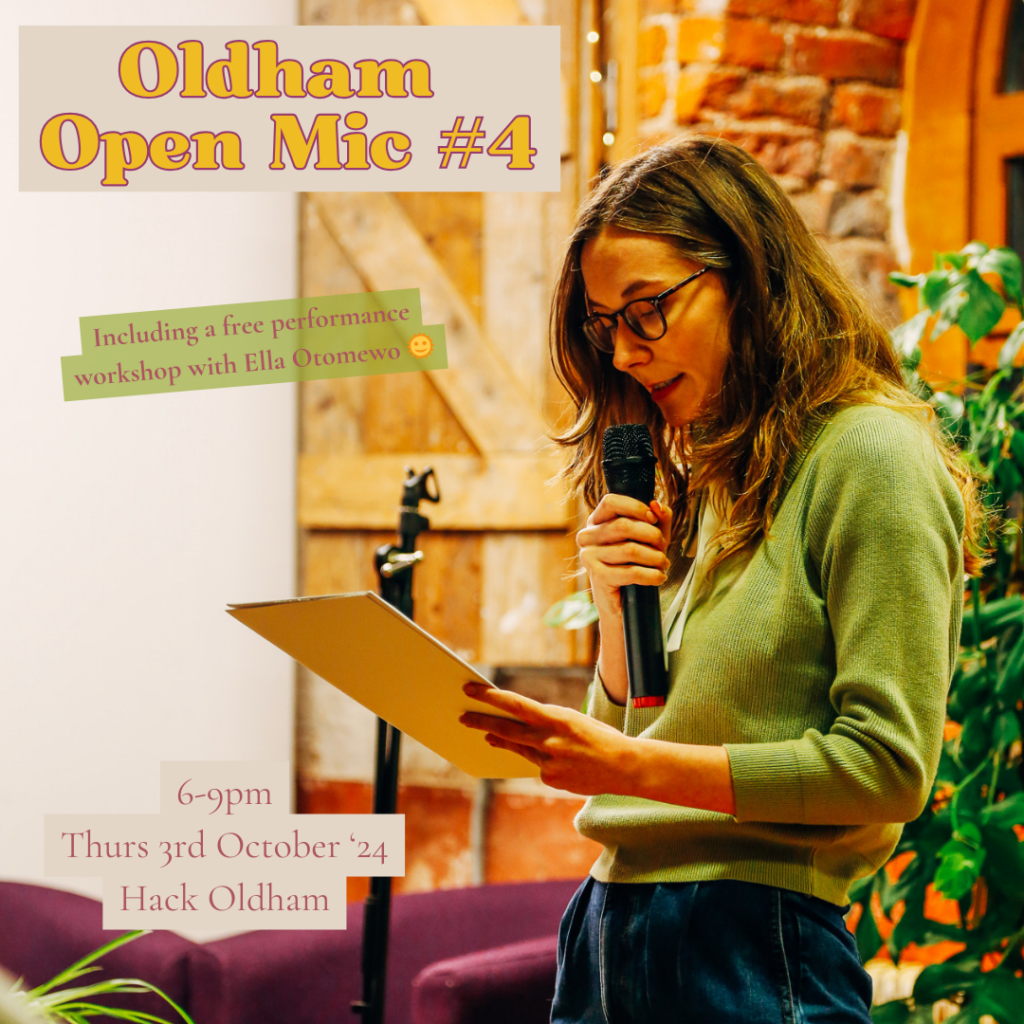 Commonword's Oldham Open Mic - Manchester City of Literature