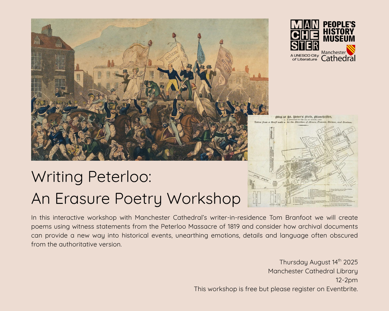Writing Peterloo: An Erasure Poetry Workshop - Manchester City of ...