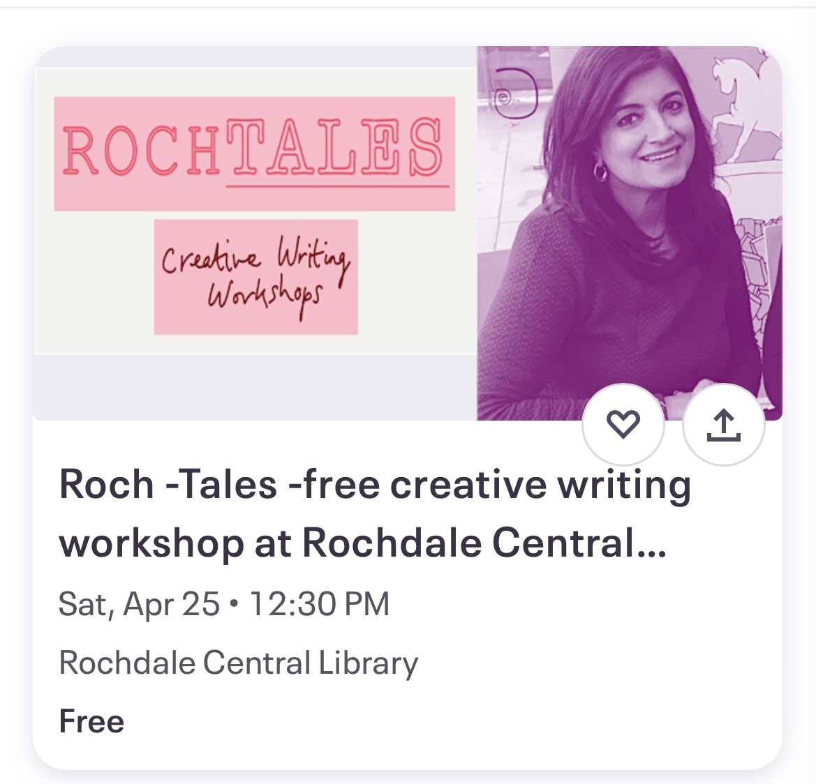 Roch-Tales Free Creative writing workshops - Manchester City of Literature